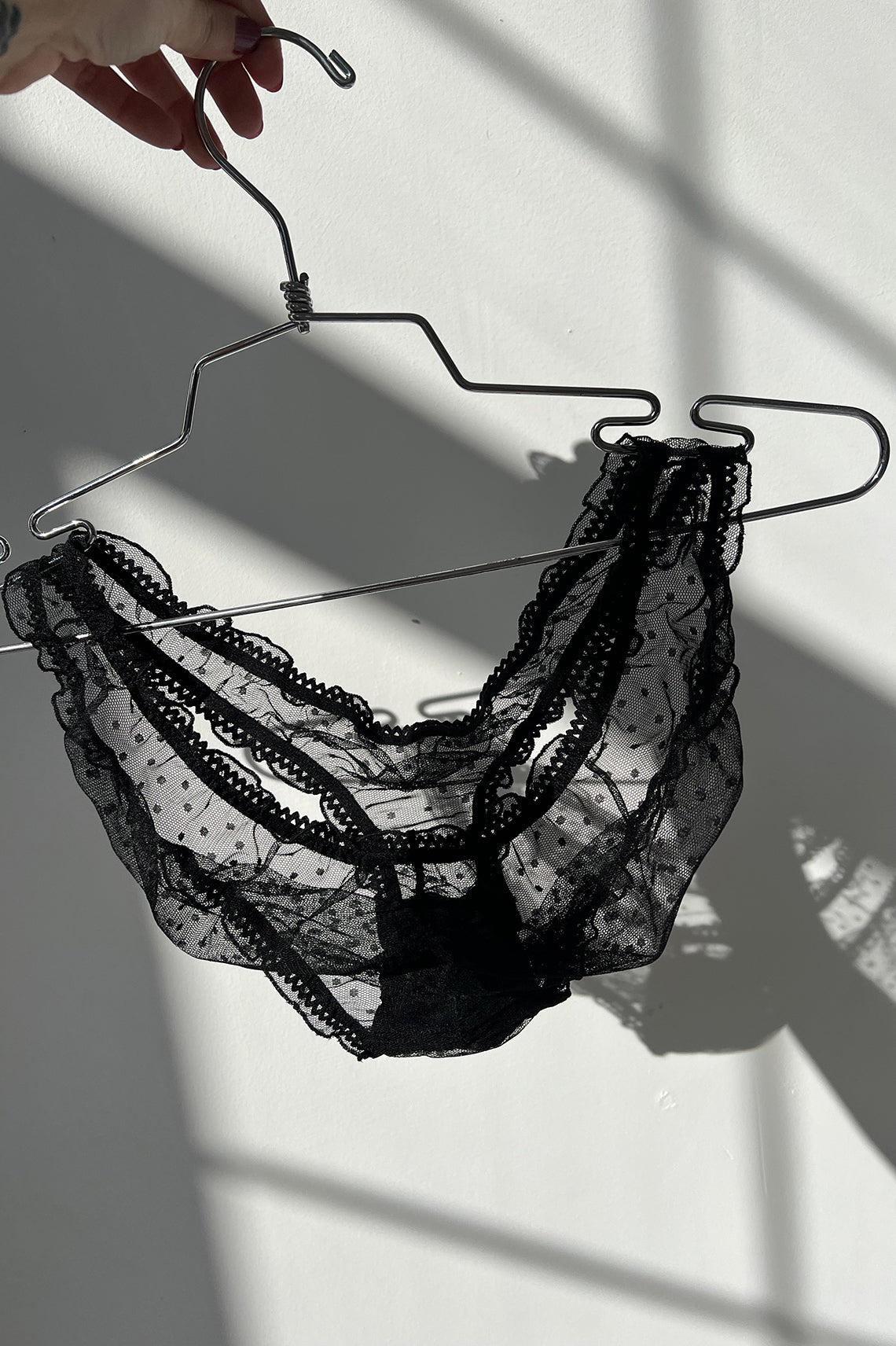 Oleander Bloomer in Sheer Dotted Mesh | Clare Bare