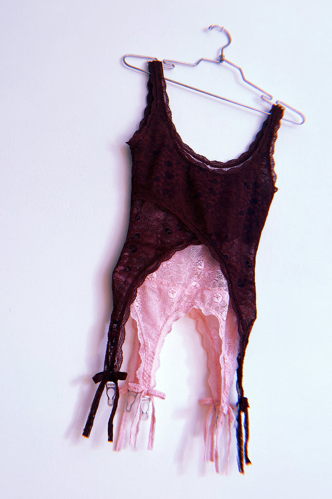 Rosehip Garter Tank in Two Toned Lace | Clare Bare